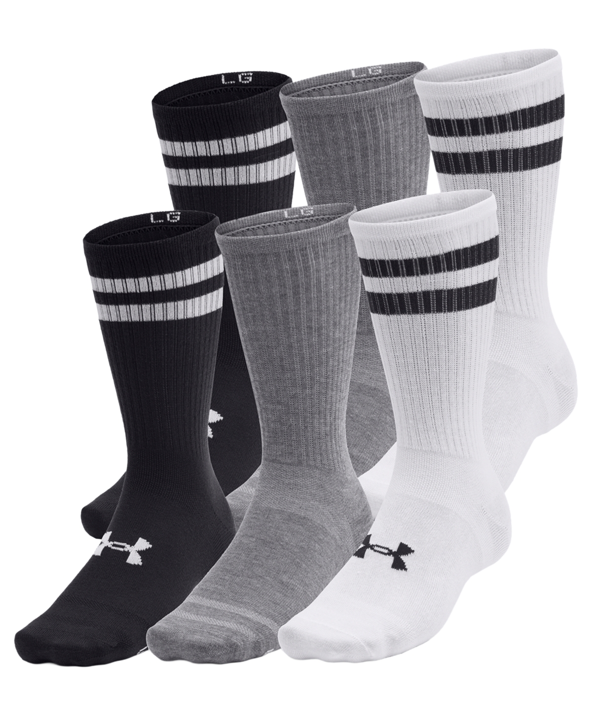 Click here for Under Armour Mens Essential Cushion 6-Pack Crew So... prices