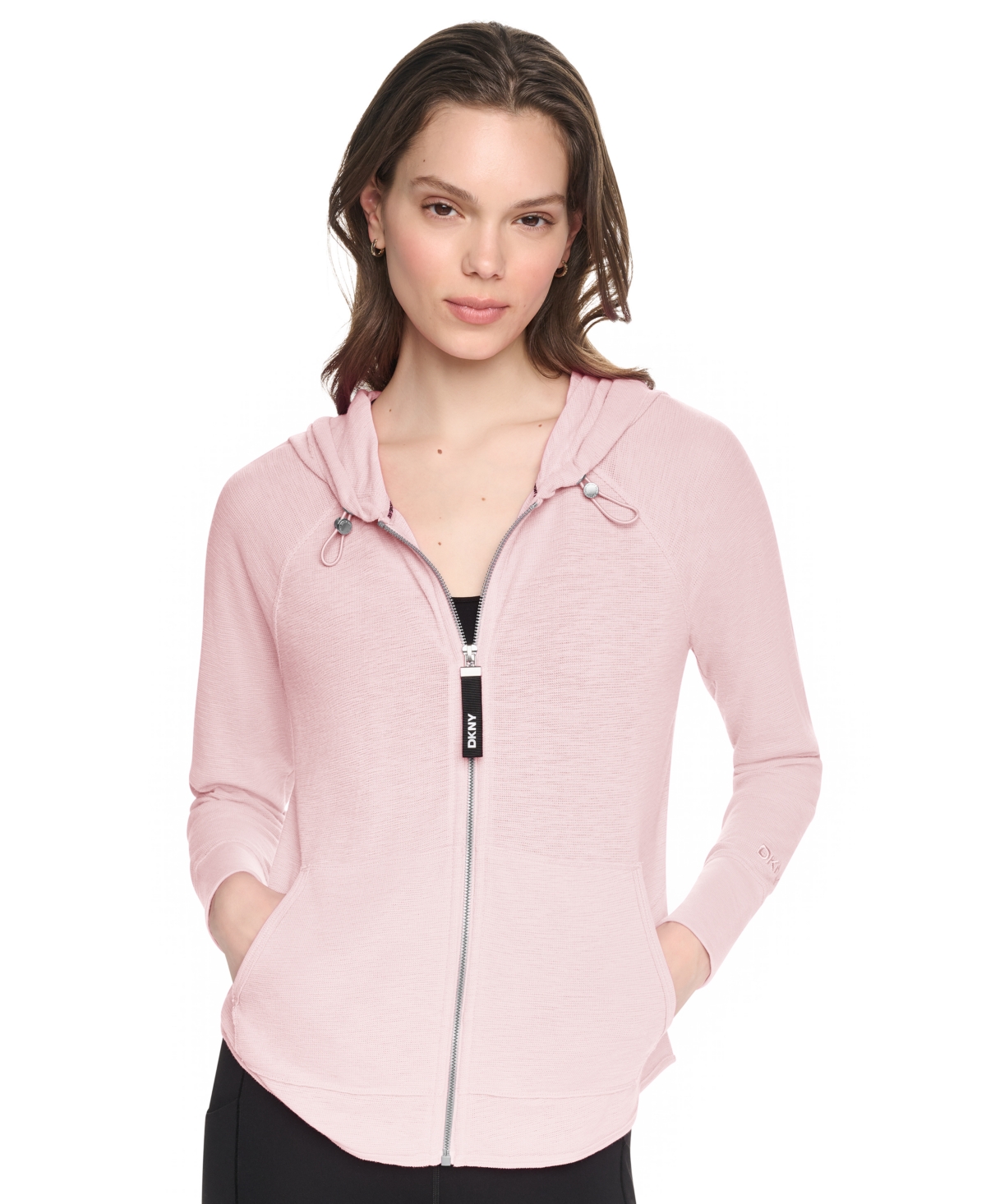 Click here for Dkny Womens Sport Zip-Front Hoodie Jacket - Blush... prices