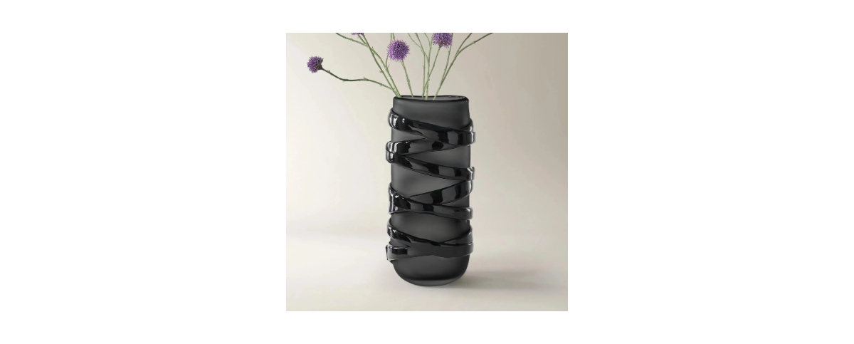 Click here for Z Gallerie Tangle Glass Vase - Charcoal prices