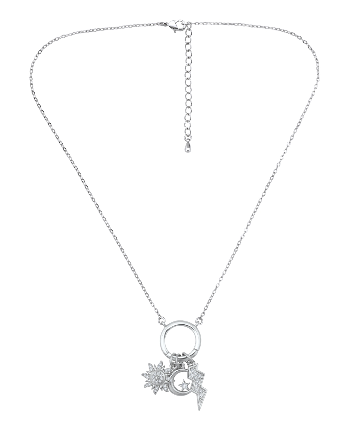 Click here for Macys Fine Silver-Plated Over Brass Circle Charm H... prices