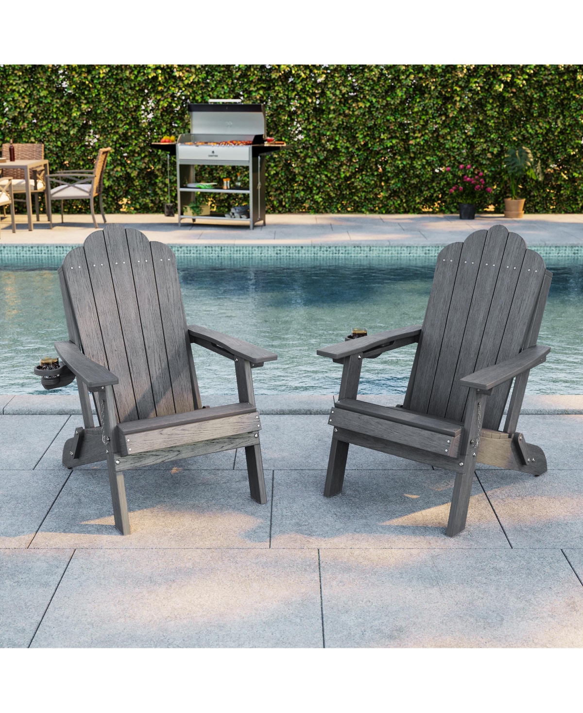 Click here for Sonkuki Folding Adirondack Chair with Retractable... prices