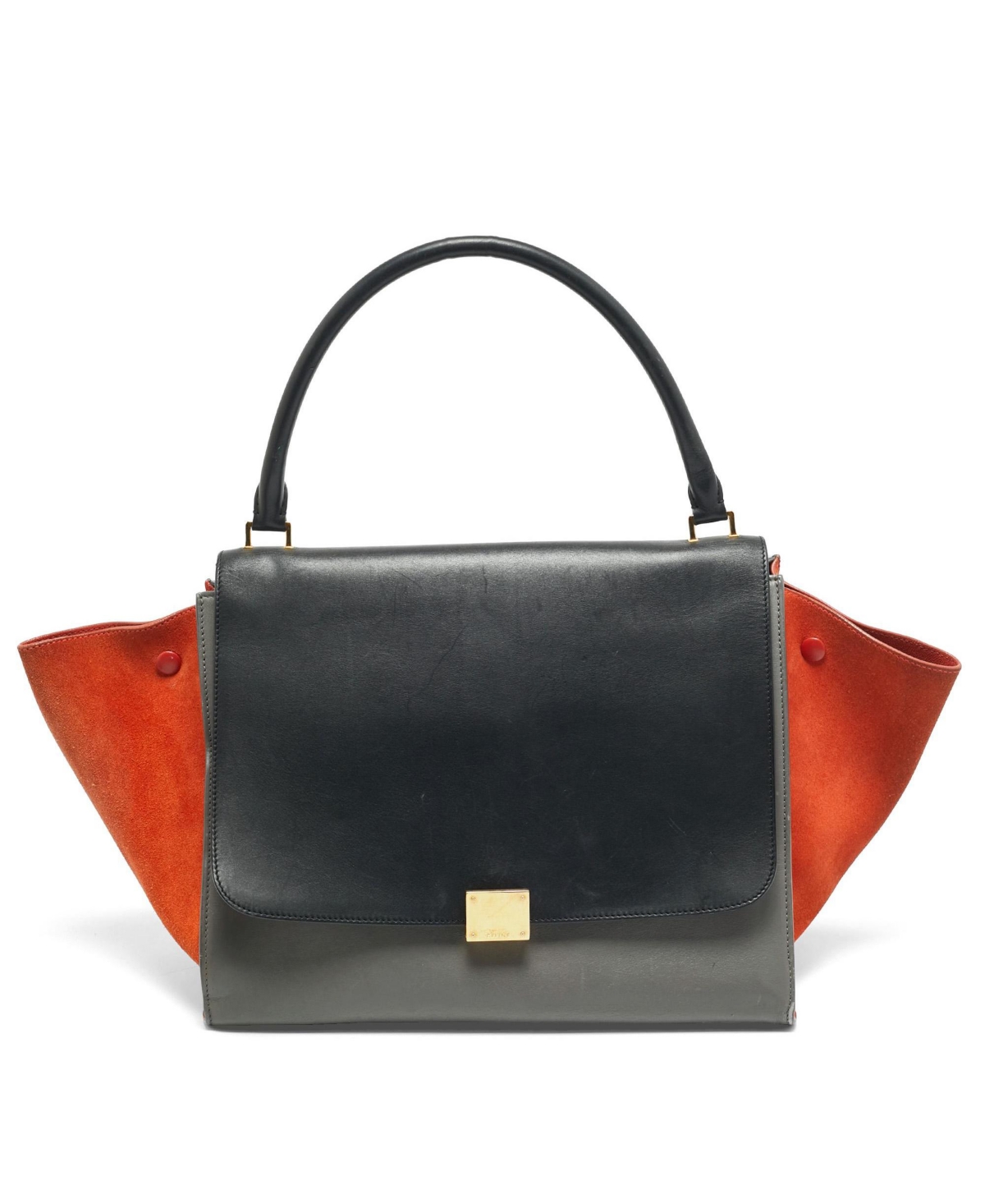 Click here for Pre-Owned Celine Womens Large Trapeze Leather and... prices