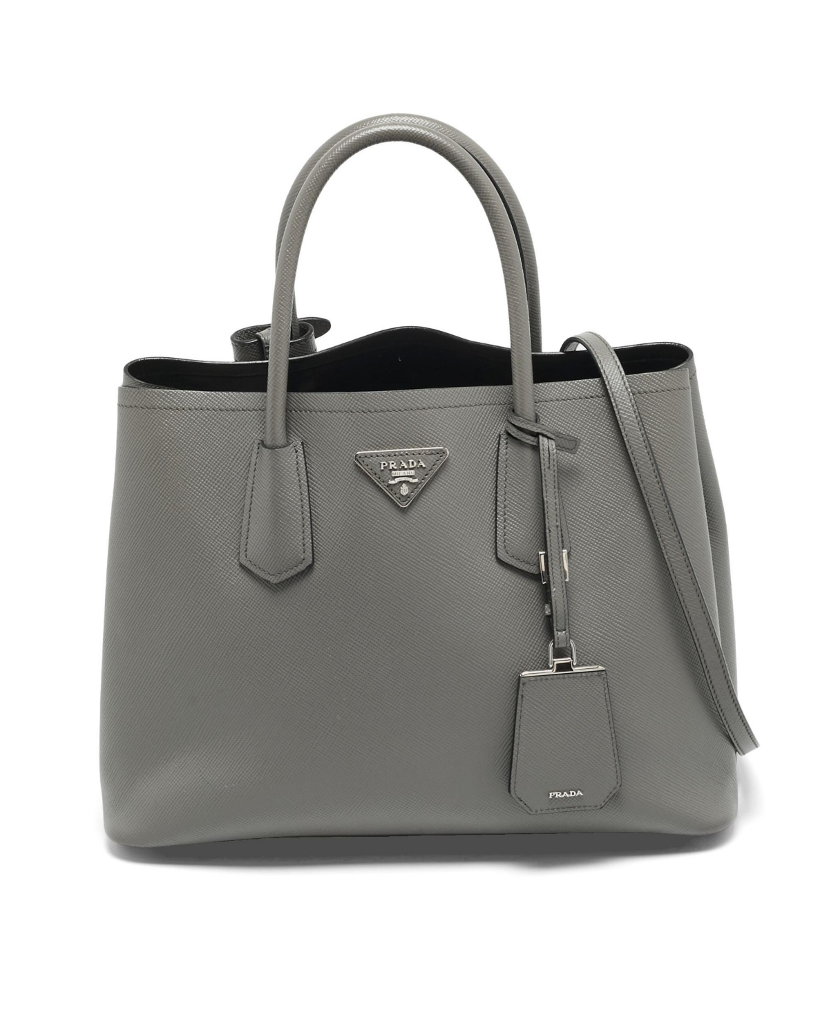 Click here for Pre-Owned Prada Womens Saffiano Cuir Leather Doubl... prices