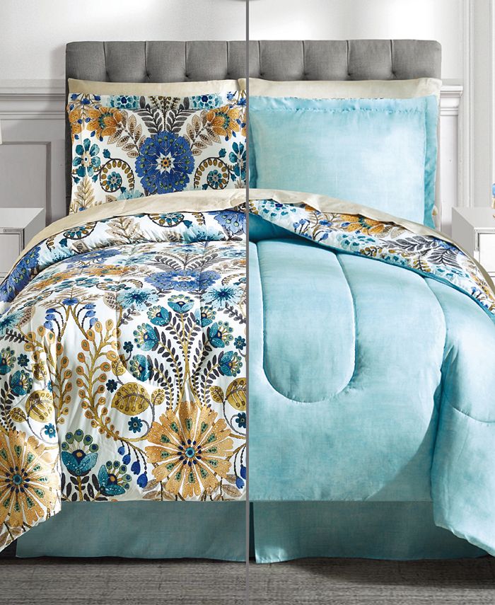 Fairfield Square Collection Cole 8-Pc. Full Bedding Ensemble - Macy's