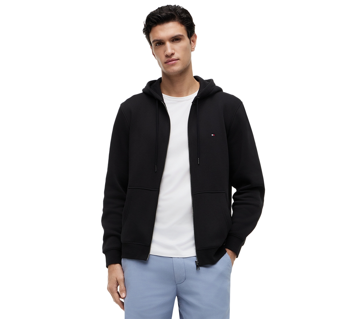 Click here for Tommy Hilfiger Mens Long Sleeve Zip-Front Flag Log... prices