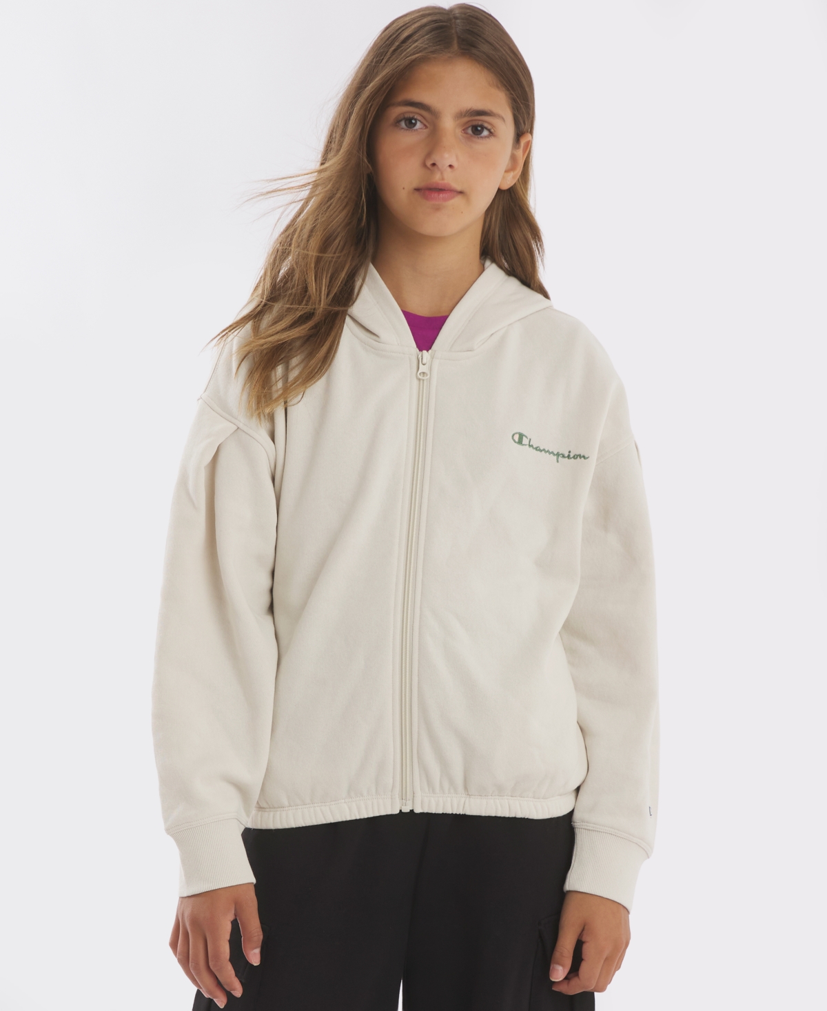 Click here for Champion Girls 7-16 Full-Zip Adorable Graphic Hood... prices