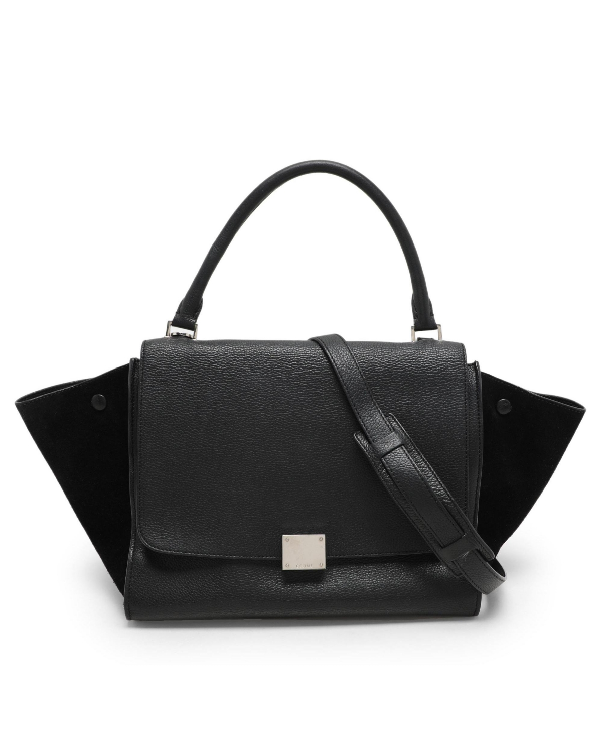 Click here for Pre-Owned Celine Womens Leather Satchel - Black prices