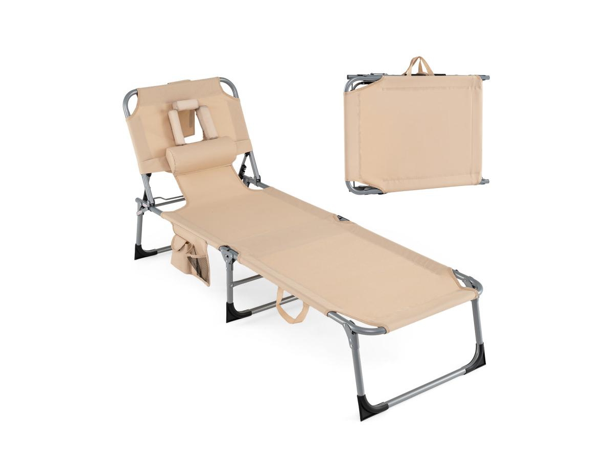 Click here for Boyel Living Tanning Chair with Face Arm Holes Fol... prices