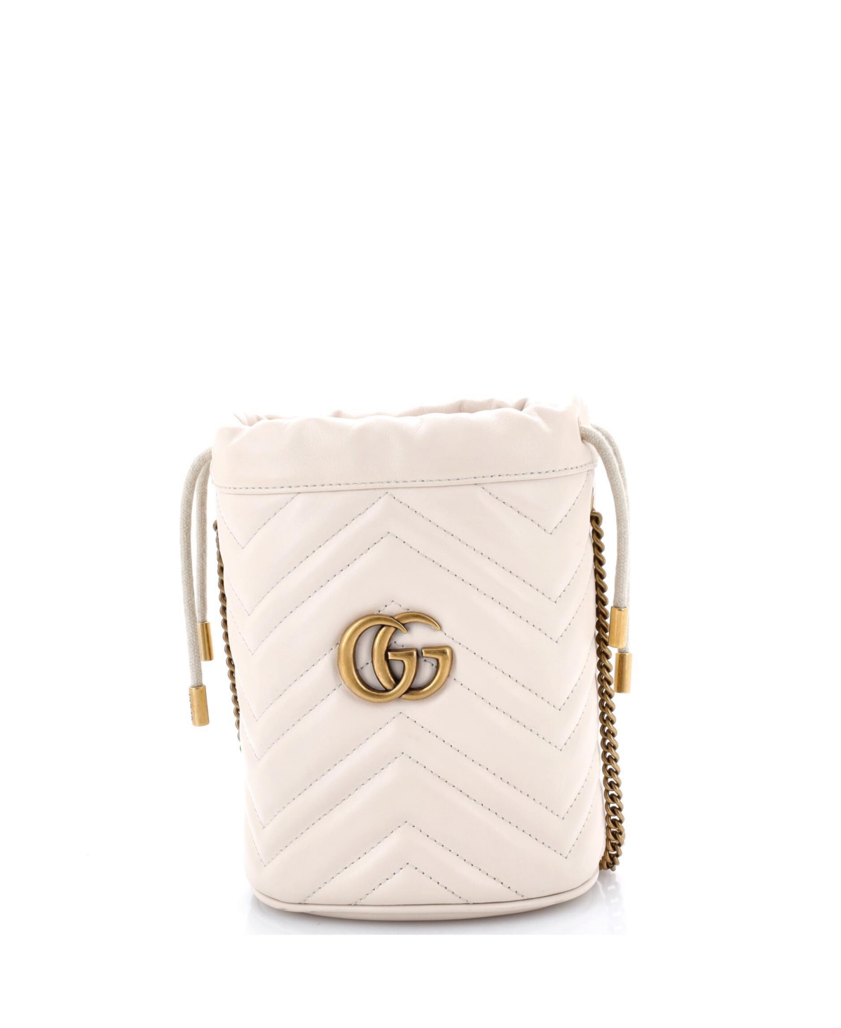 Click here for Pre-Owned Gucci Mini Gg Marmont Bucket Bag Matelas... prices