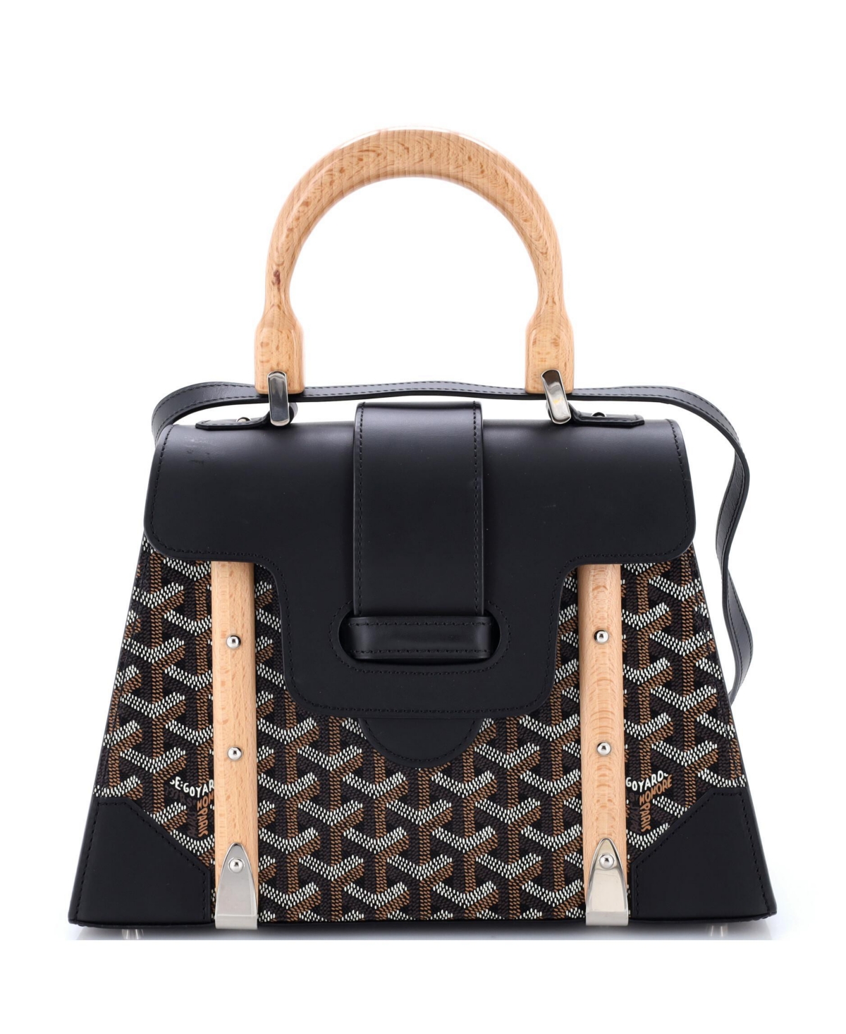 Click here for Pre-Owned Goyard Pm Saigon Top Handle Bag Coated C... prices