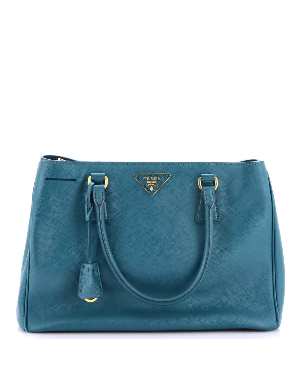 Click here for Pre-Owned Prada Medium Gardeners Tote Saffiano Lea... prices