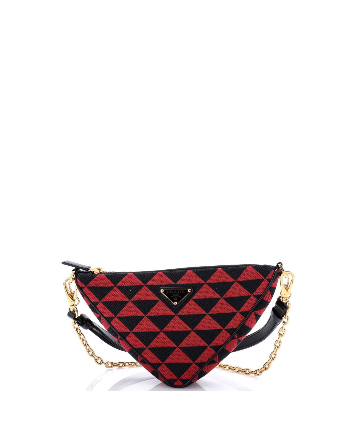Click here for Pre-Owned Prada Mini Symbole Triangle Bag Leather... prices
