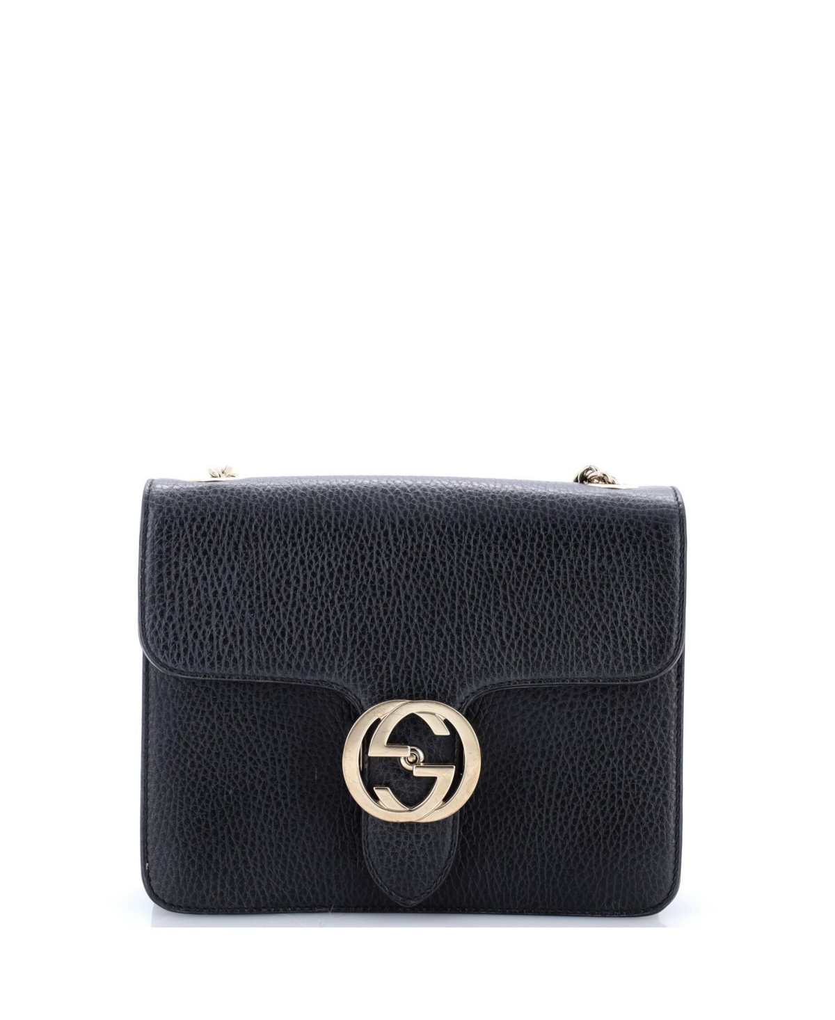 Click here for Pre-Owned Gucci Small Interlocking Shoulder Bag Le... prices