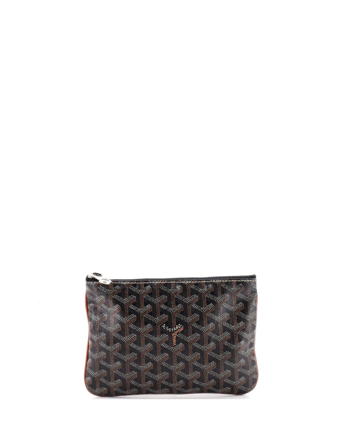 Click here for Pre-Owned Goyard Pm Senat Zip Pouch Coated Canvas... prices