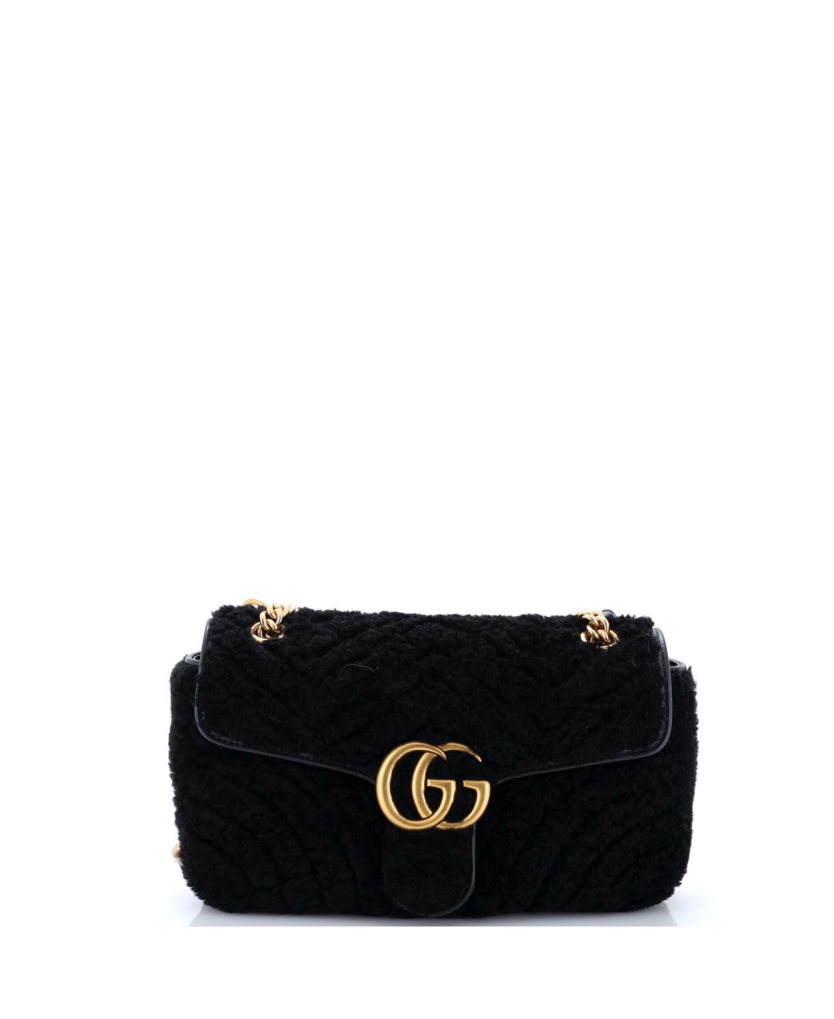 Click here for Pre-Owned Gucci Small Gg Marmont Flap Bag Matelass... prices