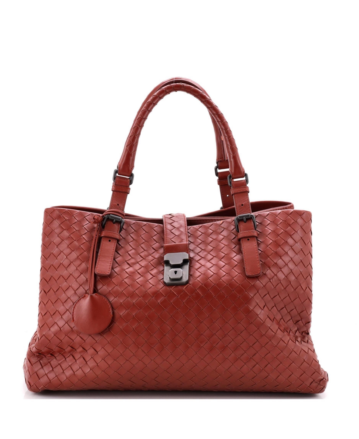 Click here for Pre-Owned Bottega Veneta Medium Roma Bag Intreccia... prices