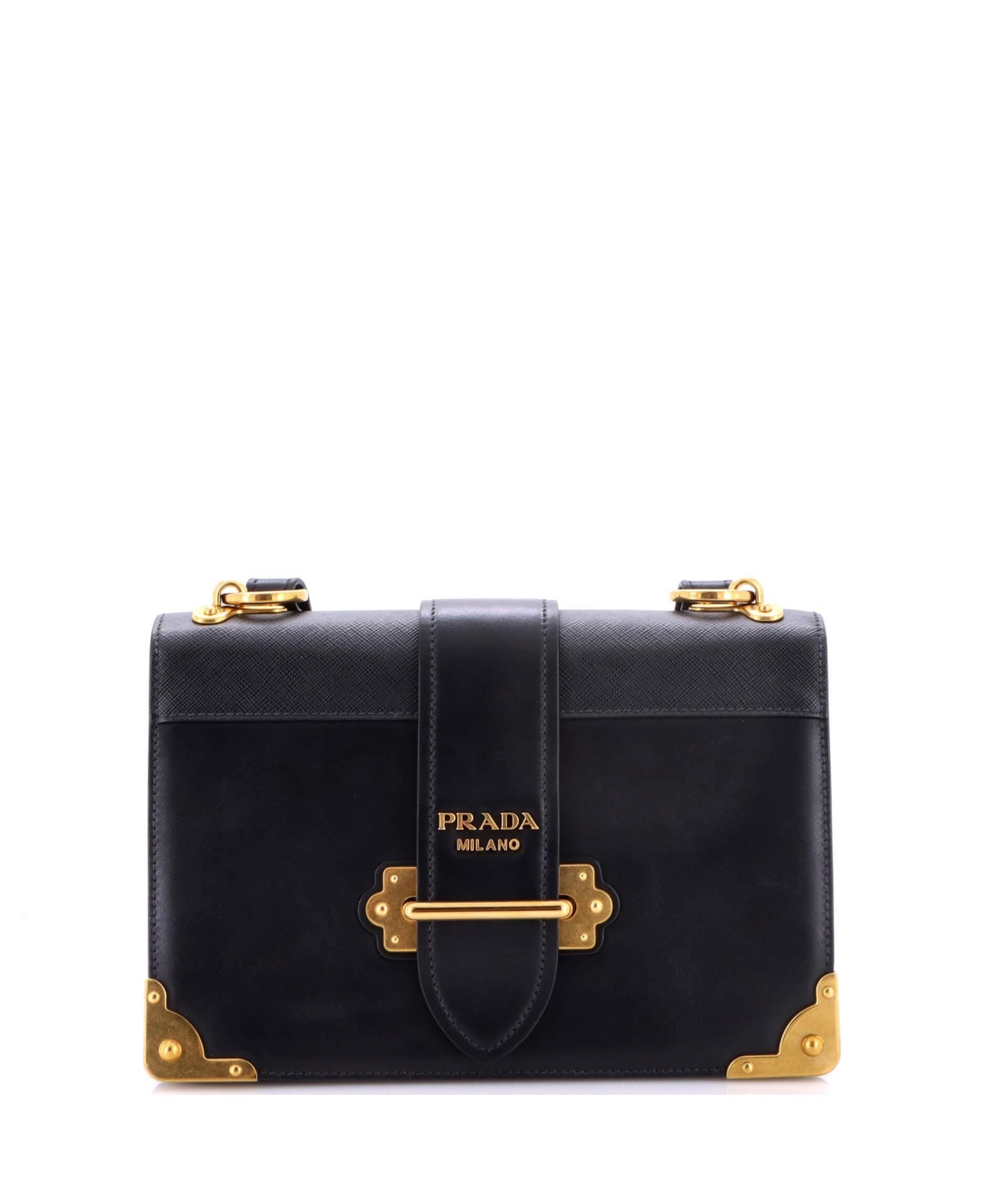 Click here for Pre-Owned Prada Large Cahier Crossbody Bag Leather... prices