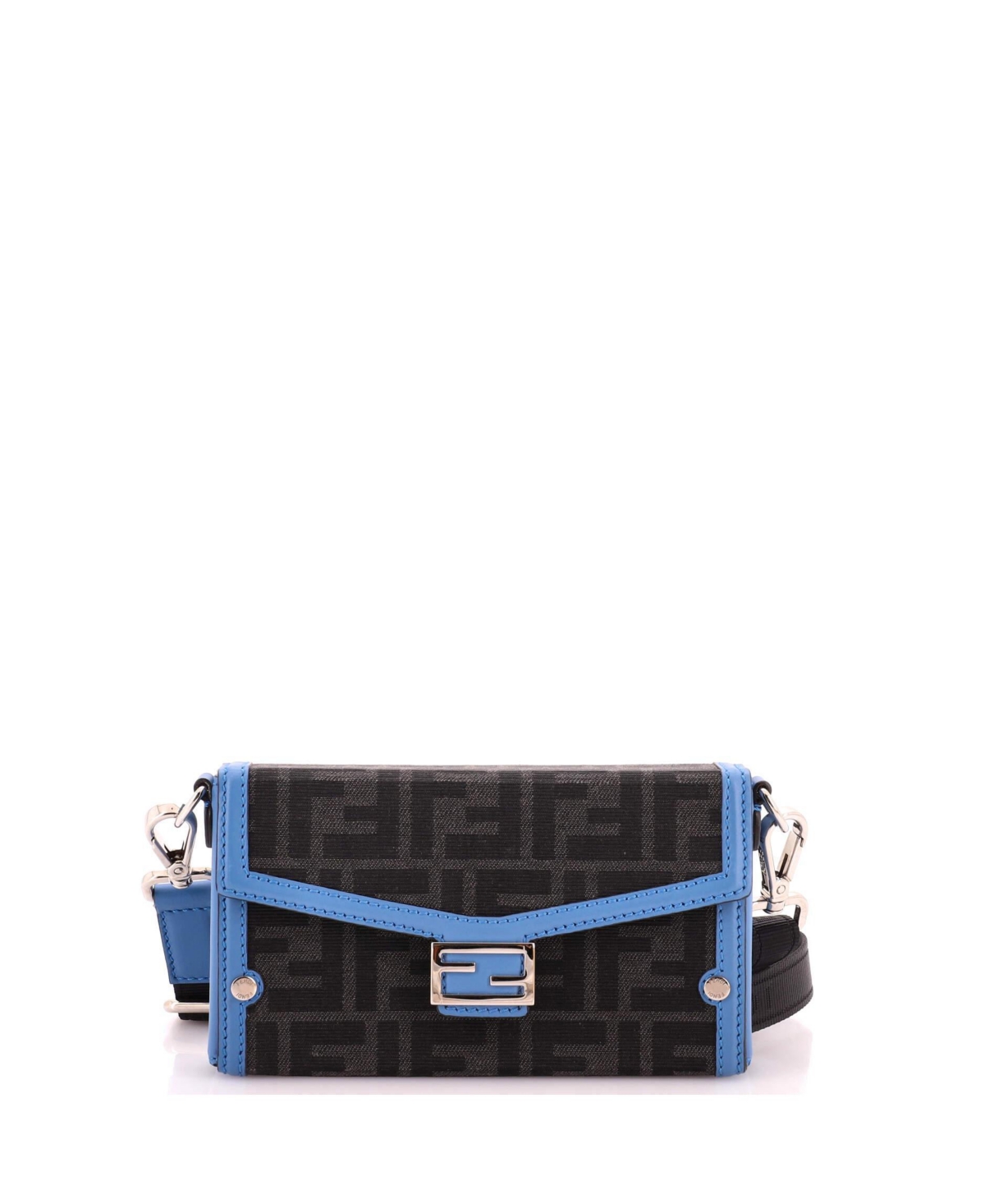 Click here for Pre-Owned Fendi Baguette Soft Trunk Phone Pouch Zu... prices