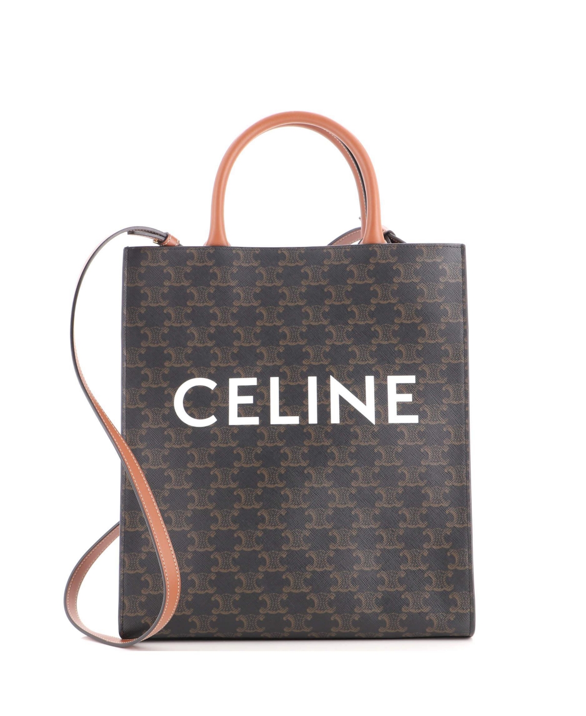 Click here for Pre-Owned Celine Small Vertical Cabas Tote Triomph... prices