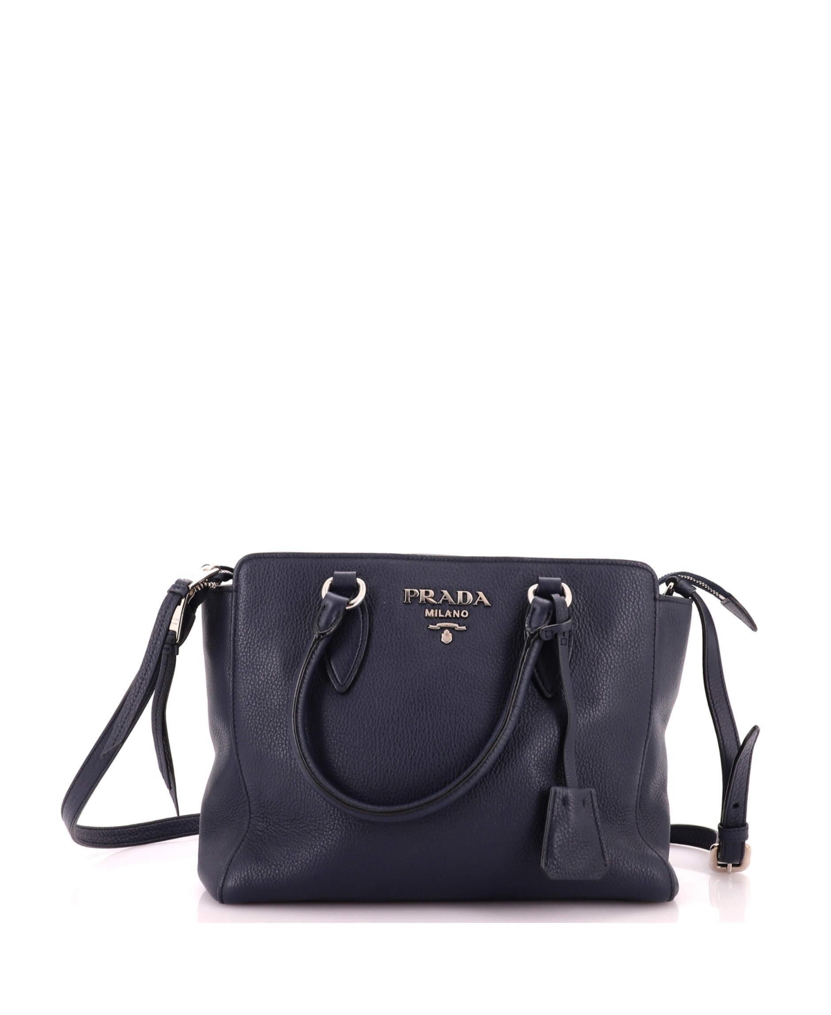 Click here for Pre-Owned Prada Medium Convertible Zip Tote Vitell... prices