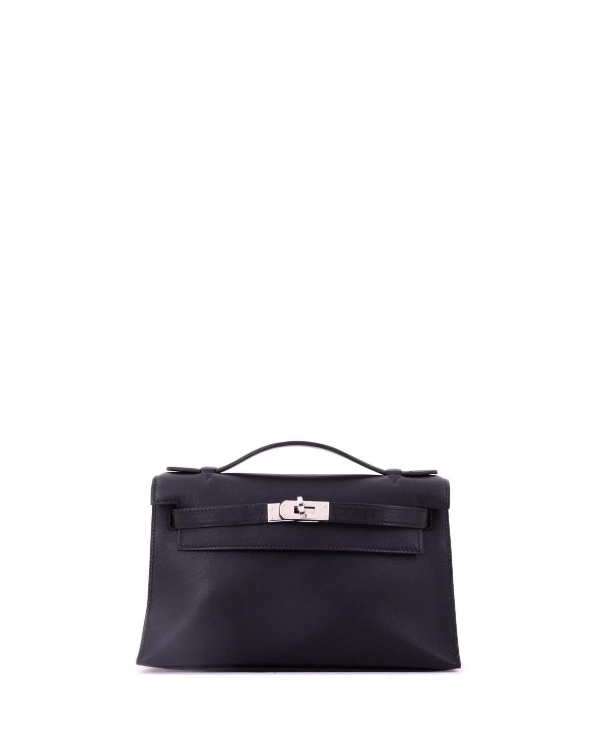 Click here for Pre-Owned Hermes Kelly Pochette Swift - Black prices