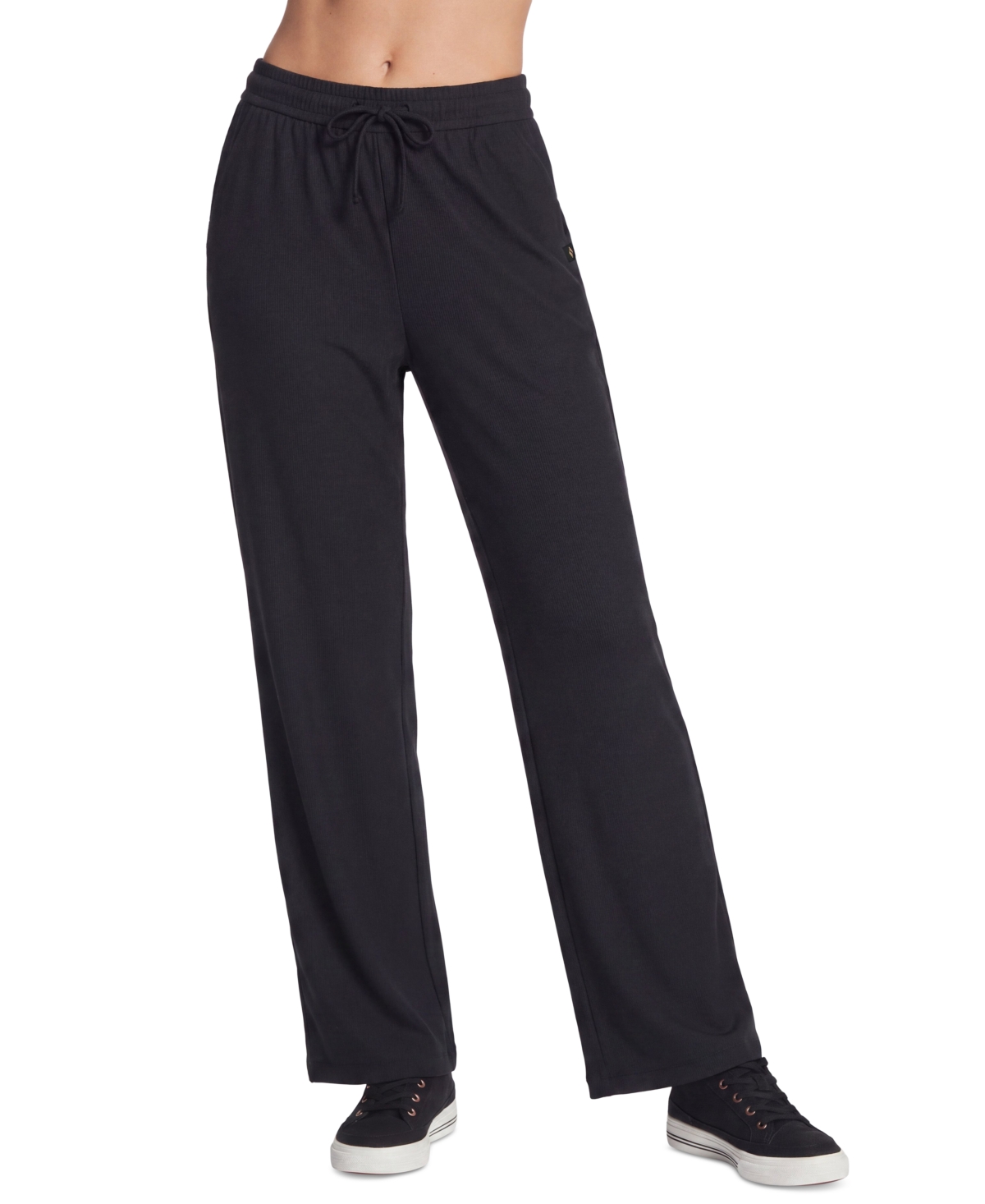 Click here for Skechers Womens Harmony Luxe Rib Pant Wide-Leg Pul... prices