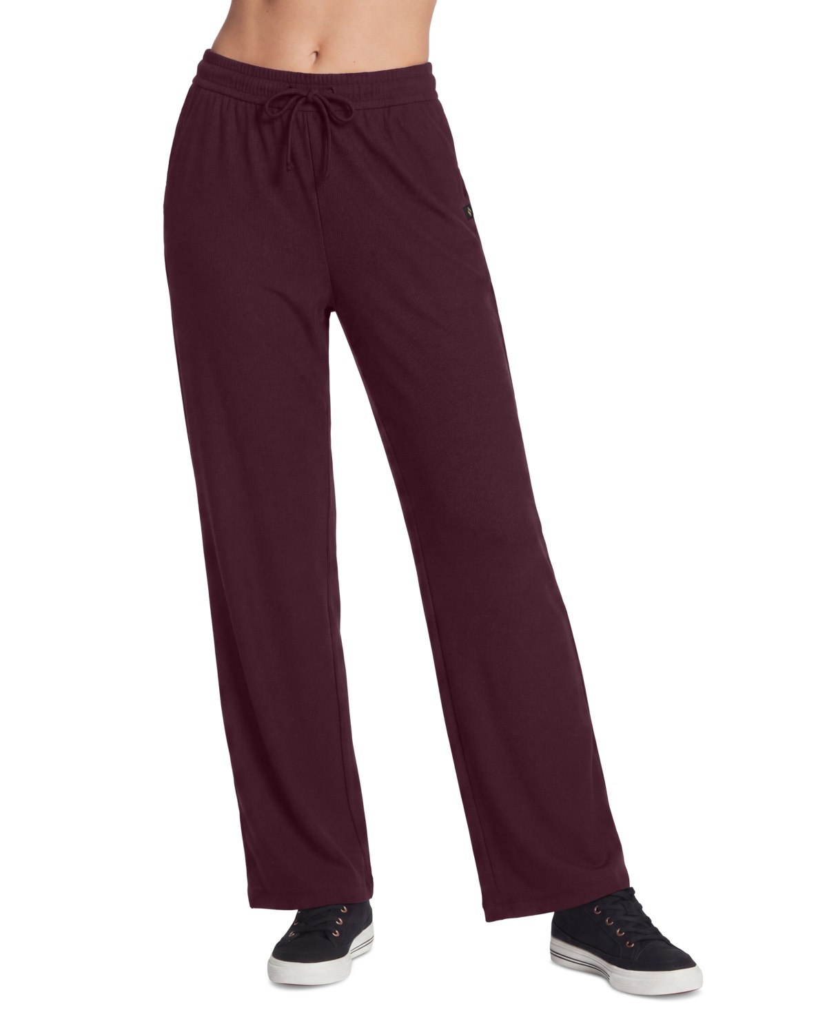 Click here for Skechers Womens Harmony Luxe Rib Pant Wide-Leg Pul... prices