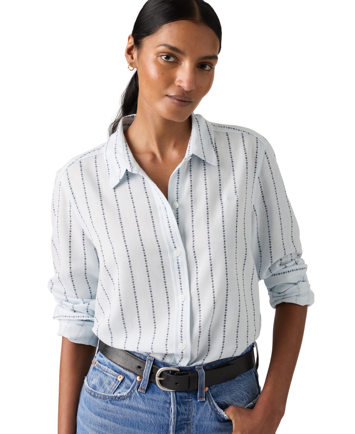 Click here for Levis Juniors Striped Point Collar Shirt - Daisy S... prices