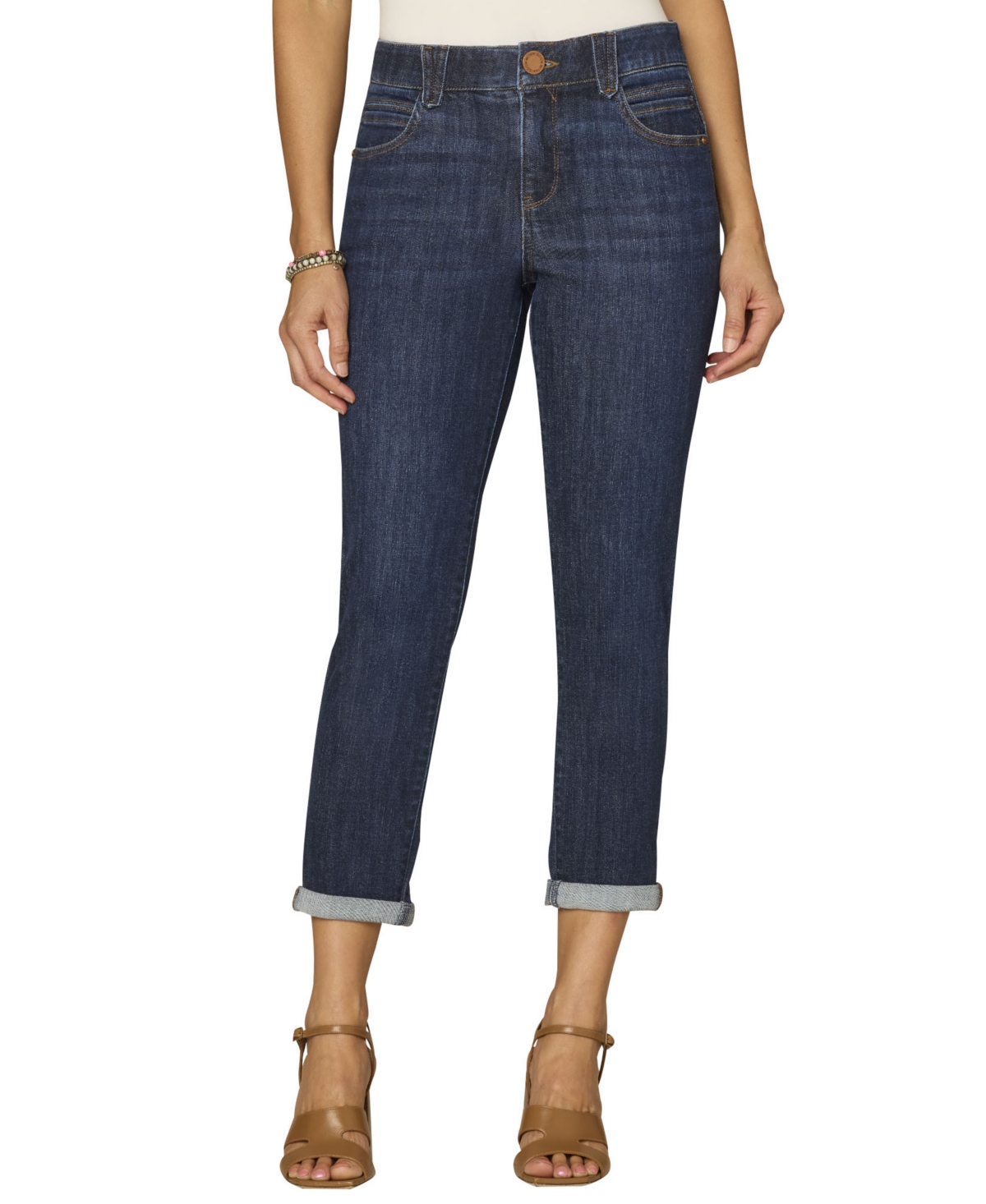 Click here for Democracy Petite Mid Rise Ankle Length Jeans - Mid... prices