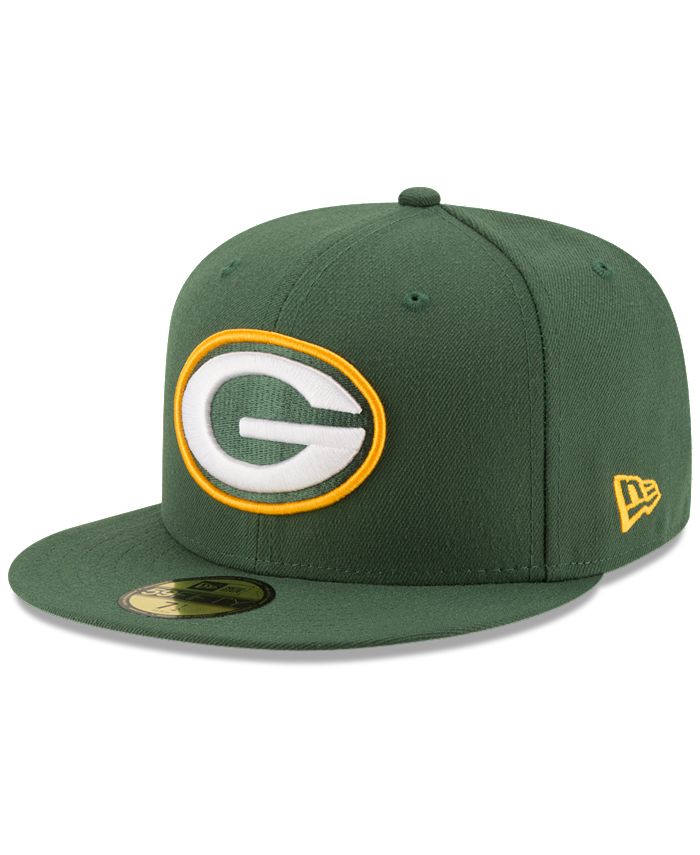 New Era Green Bay Packers Team Basic 59FIFTY Fitted Cap - Macy's