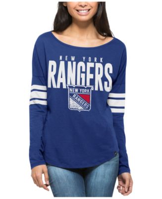 '47 Brand Women's New York Rangers Courtside Long Sleeve T-Shirt - Macy's