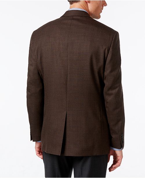 Lauren Ralph Lauren Men's Classic-Fit Brown Herringbone Sport Coat ...