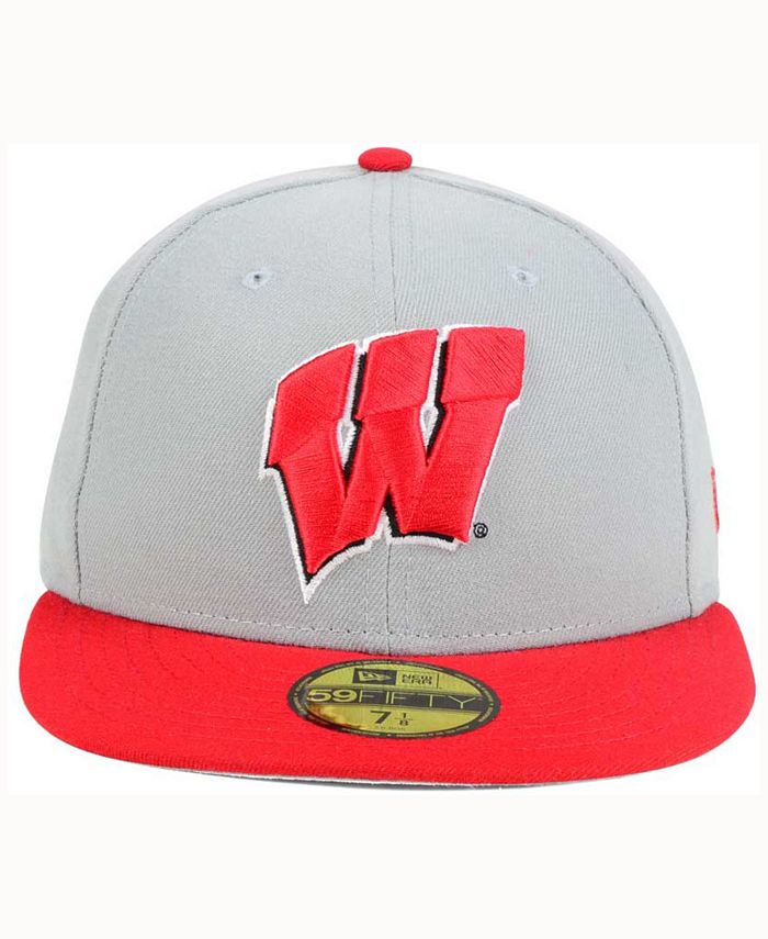 New Era Wisconsin Badgers Grayson 59FIFTY Fitted Cap - Macy's