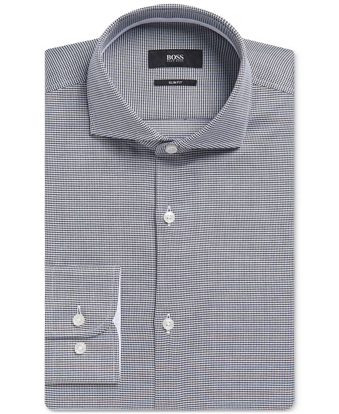 Hugo Boss Men's Patterned Dress Shirt - Macy's