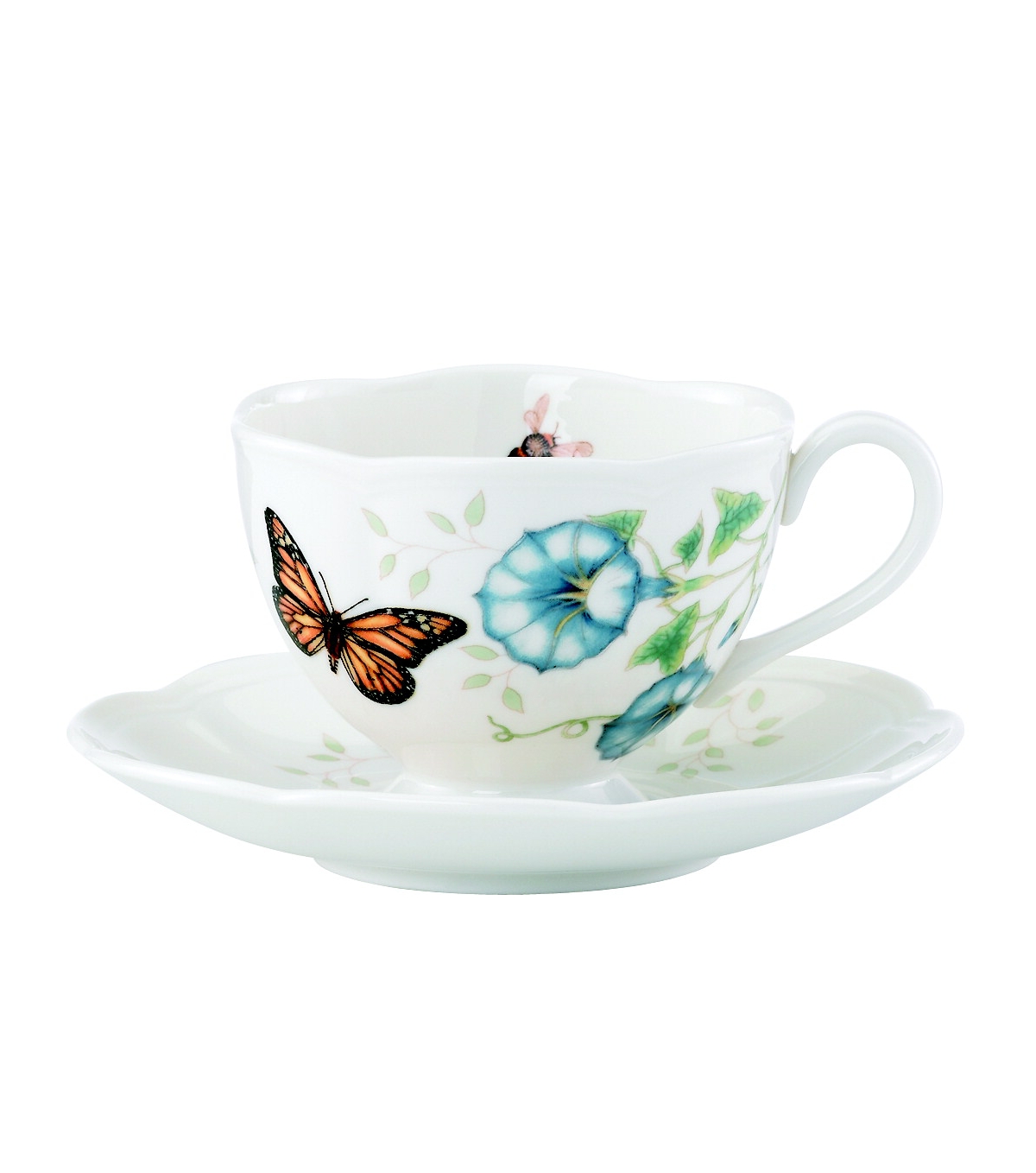 Click here for Lenox Butterfly Meadow Teacup & Saucer - Monarch prices