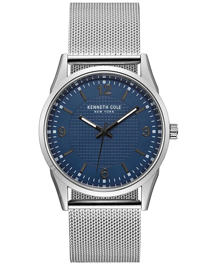 Kenneth Cole New York Men's Stainless Steel Mesh Bracelet Watch 40mm ...