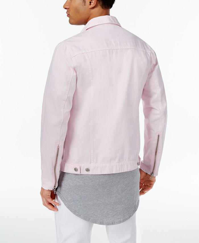 Jaywalker Men's Pink Trucker Jacket, Created for Macy's - Macy's