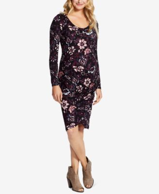 Motherhood Maternity Floral-Print Sheath Dress - Macy's