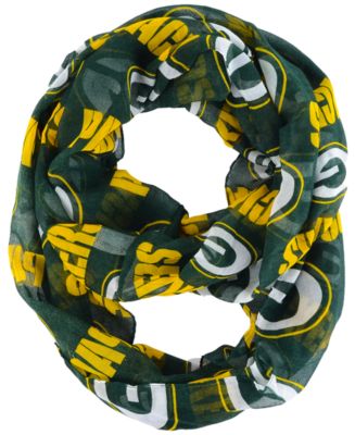 Forever Collectibles Green Bay Packers All Over Logo Infinity Wrap ...