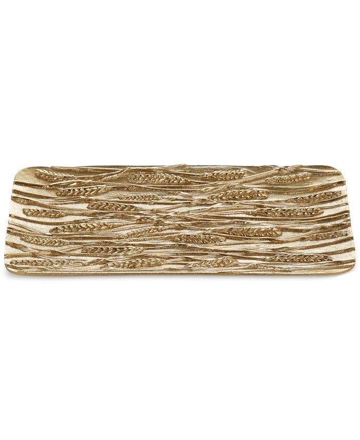 Michael Aram Wheat Collection Textured Bread Plate - Macy's