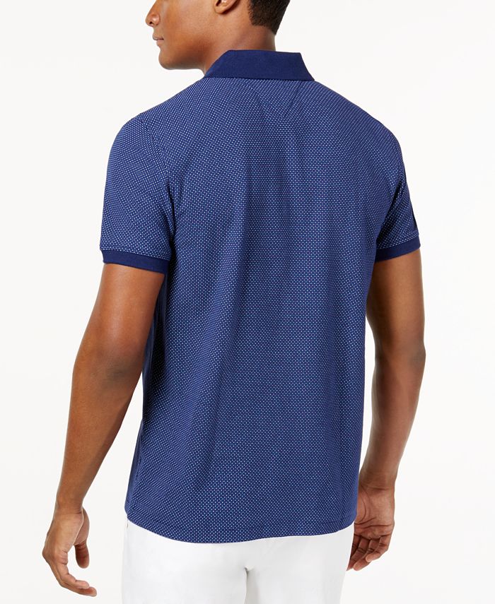 Tommy Hilfiger Men's Zachary Dot-Pattern Polo - Macy's