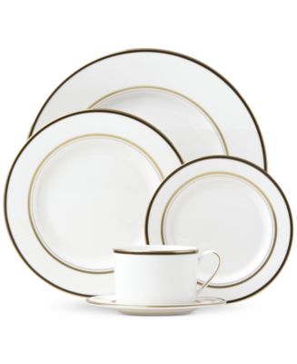 kate spade new york Library Lane Black Collection 5-Piece Place Setting ...