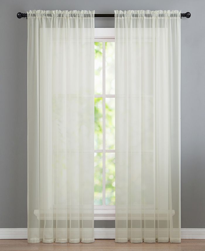 Victoria Classics Infinity 55" x 84" Sheer Panel - Macy's
