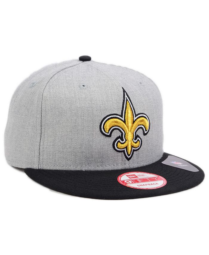 New Era New Orleans Saints Heather 2-Tone 9FIFTY Snapback Cap - Macy's