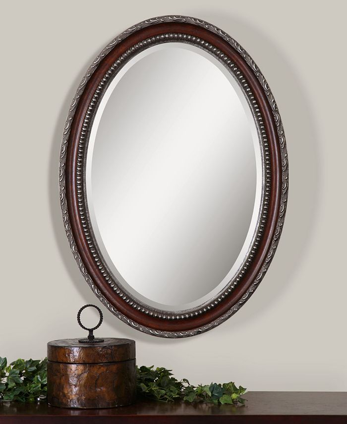 Uttermost Montrose Oval Silver Mirror - Macy's