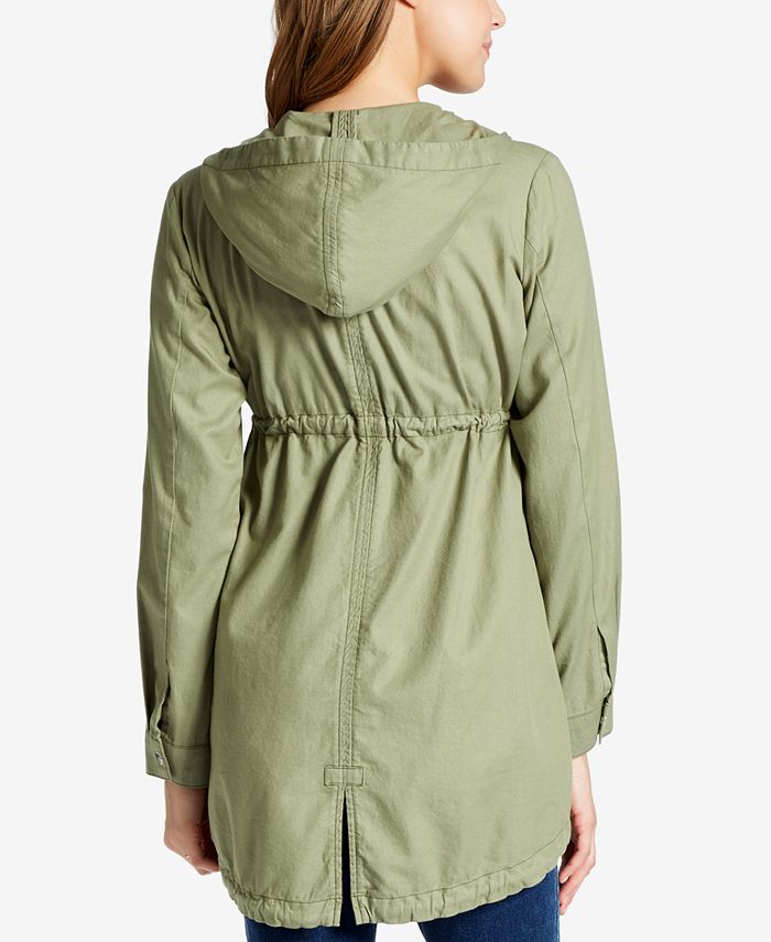 Motherhood Maternity Cotton Twill Drawstring Jacket - Macy's