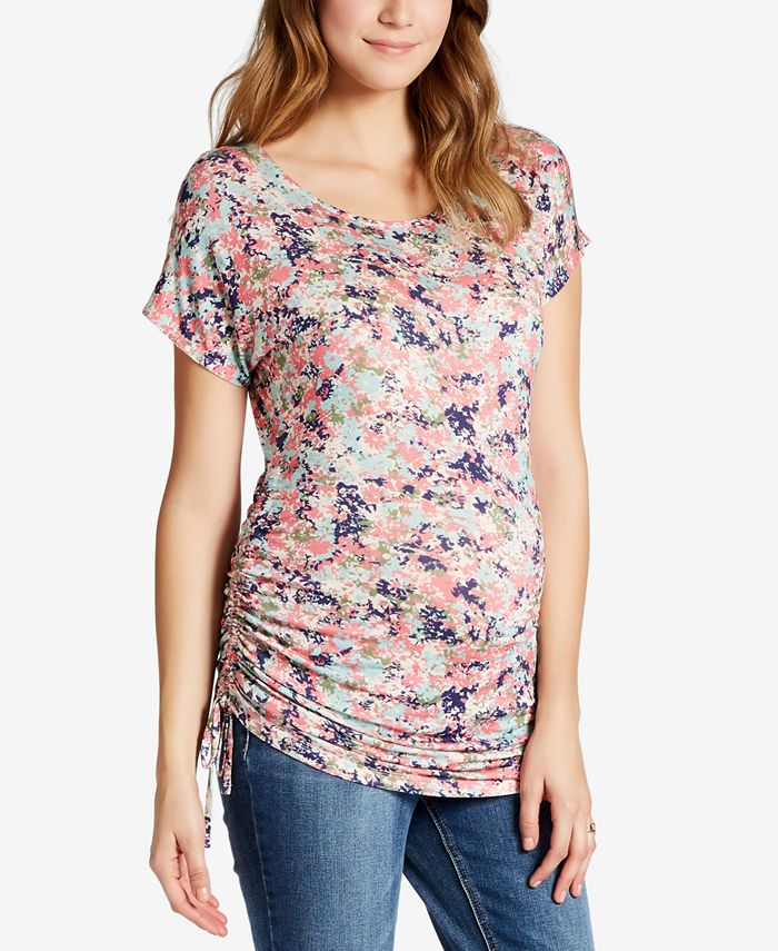 Jessica Simpson Maternity Printed Tunic - Macy's