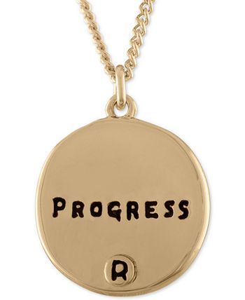 RACHEL Rachel Roy Gold-Tone Sun Talisman Pendant Necklace - Macy's