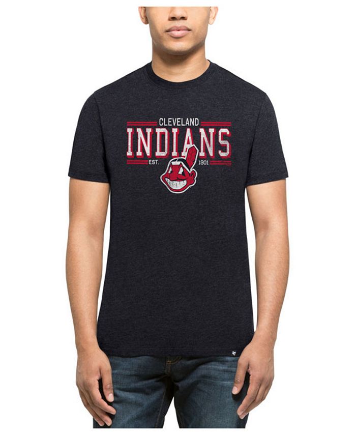 '47 Brand Men's Cleveland Indians Club Lineup T-Shirt - Macy's