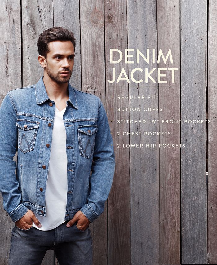Wrangler Men's Western Jean Jacket - Macy's